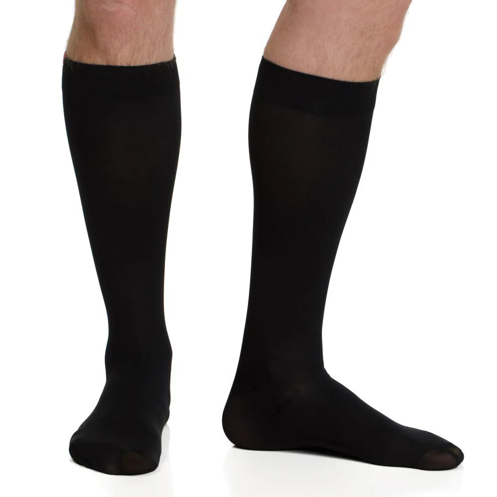 Merino Wool Black 15-20 mmHg Compression Knee High Socks – The Comfort ...
